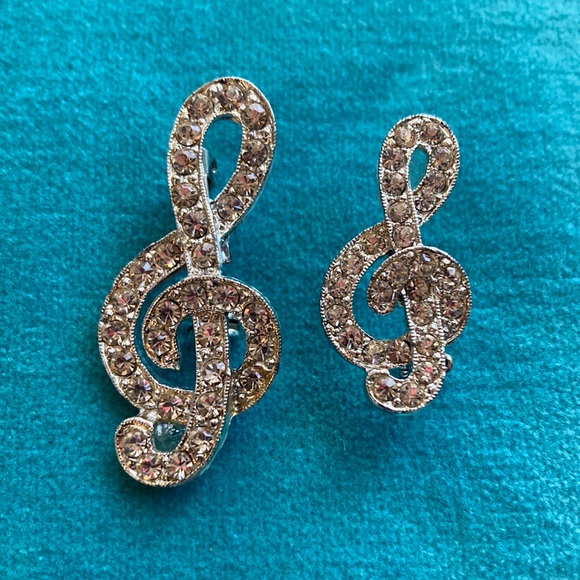 Unique Vintage | Jewelry | Vintage Musical Note Pin Ensemble | Poshmark